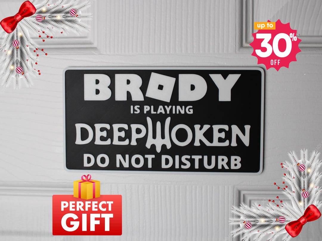 Personalized Deepwoken Gamer Door Sign: Custom 3D Printed Do Not ...