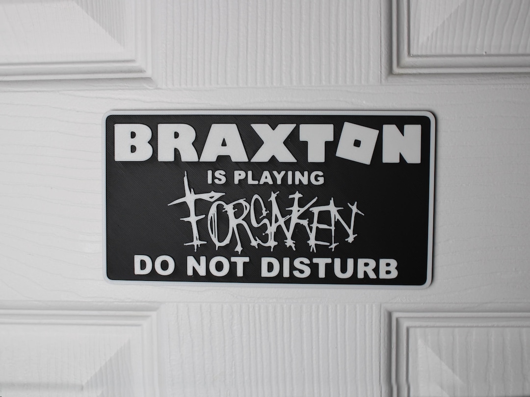Custom Roblox Forsaken Do Not Disturb Sign | Gamer Door Sign - Etsy