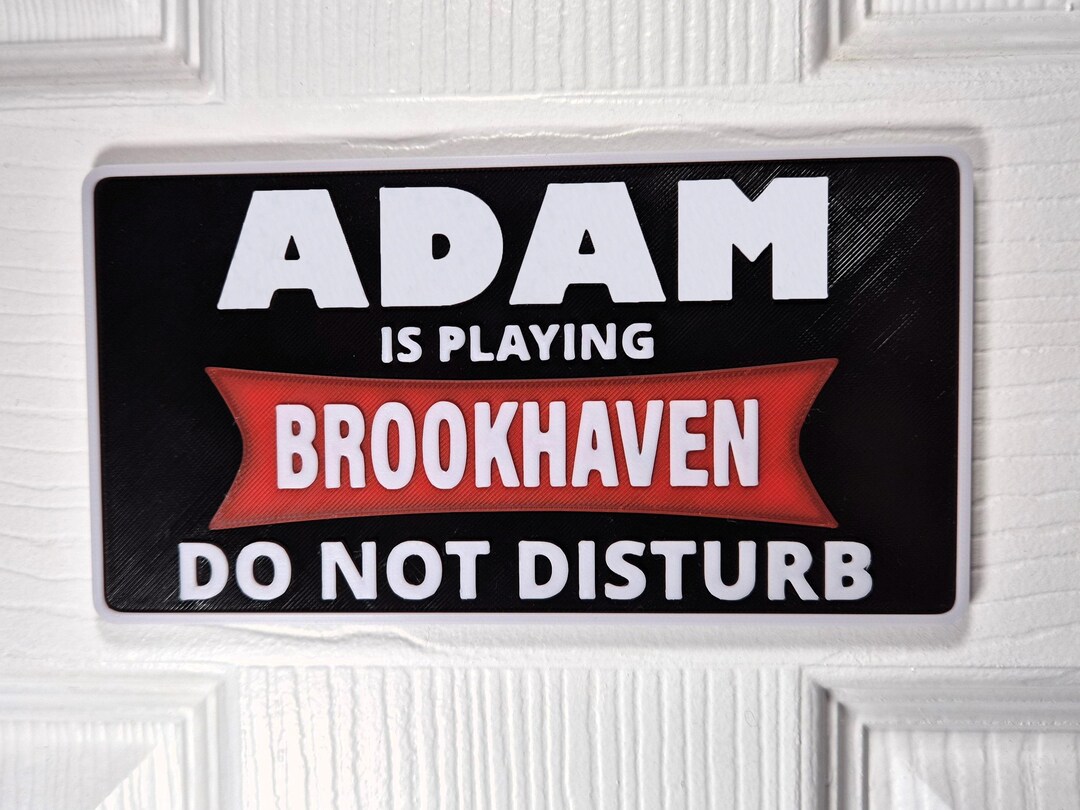 Brookhaven Door Sign Do Not Disturb Custom Name Plate Made to Order ...