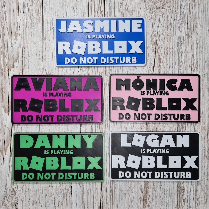 Custom Roblox Doorsdo Not Disturb Sign: Personalized Gamer Room Decor ...