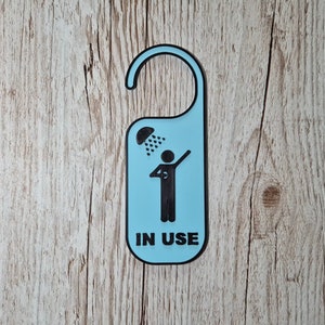Shower in Use Door Sign | Do Not Disturb - Etsy