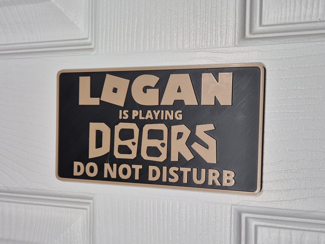 Roblox Doors Door Sign Custom do Not Disturb Name Plate Personalized ...