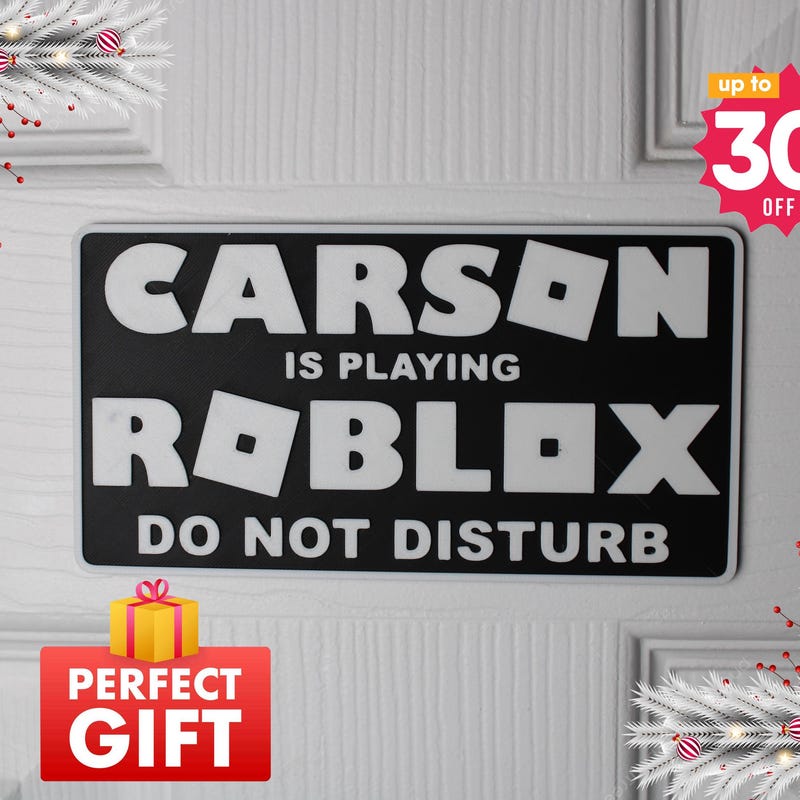 Roblox Gamer Door Sign - Etsy