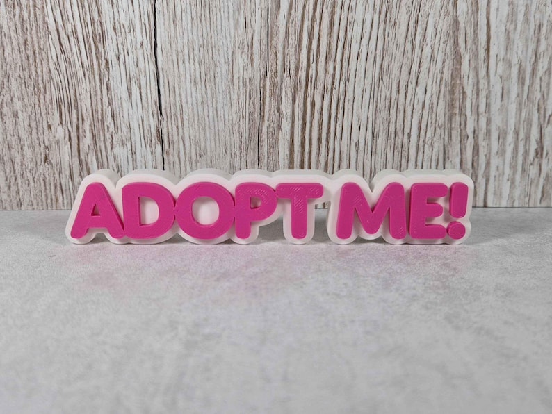 Roblox Adopt Me Desk Sign: 3D Printed Gamer Decor - Available in 2 ...