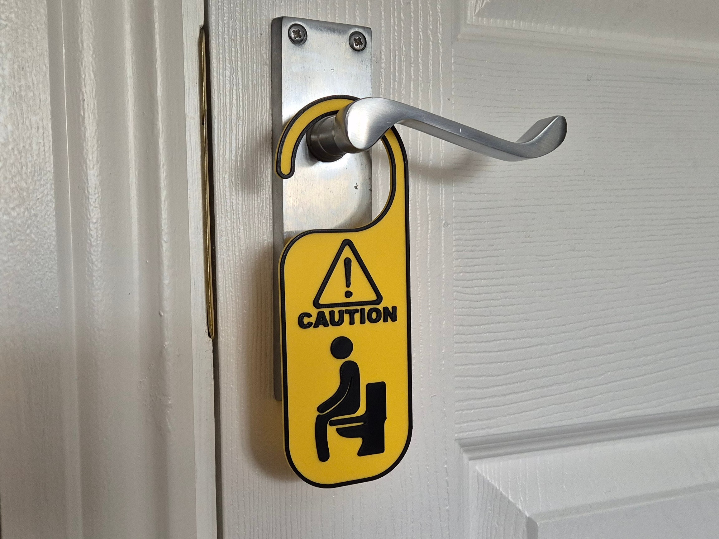 Custom Colour Caution Toilet in Use Door Sign Shower in Use Do Not ...