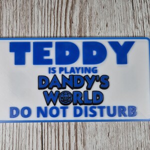 Personalized Dandy's World Door Sign | Do Not Disturb - Custom 3D ...