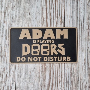 Roblox Doors Door Sign Custom do Not Disturb Name Plate Personalized ...