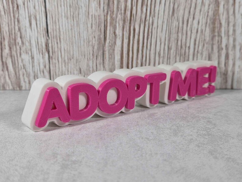 Roblox Adopt Me Desk Sign: 3D Printed Gamer Decor - Available in 2 ...