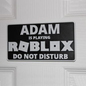 Roblox Doors Door Sign Custom do Not Disturb Name Plate Personalized ...