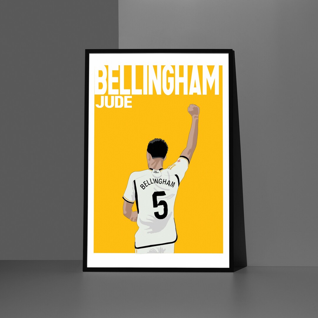 Jude Bellingham Poster Celebration Real Madrid Football - Etsy