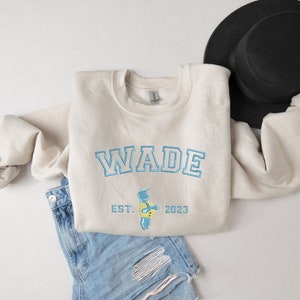 Elemental Ember Wade Sweatshirt, Embroidered Couple Crewneck, Cartoon ...
