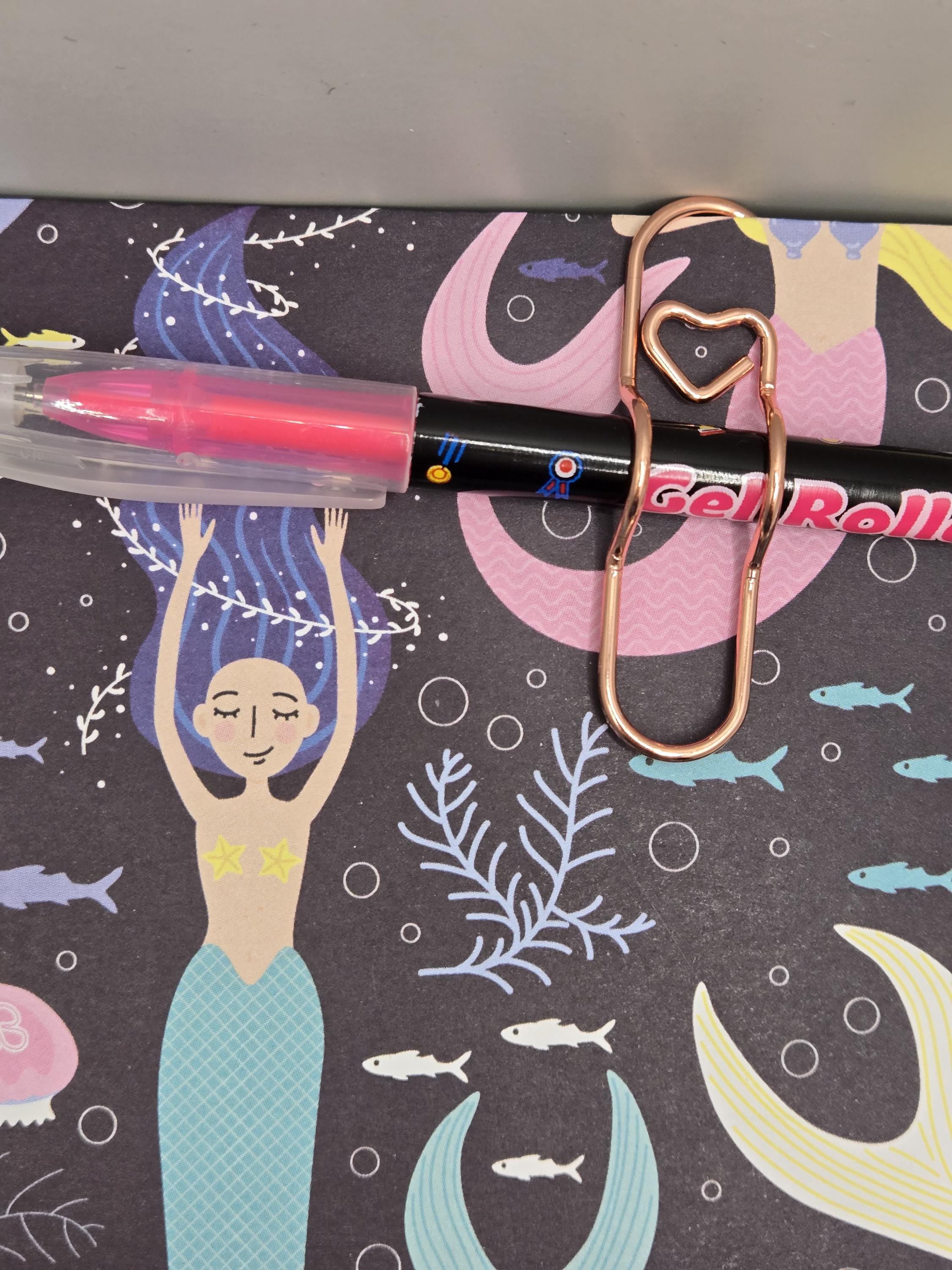 Mermaid Altered Composition Notebook With Pen Holder That Can Also Be a ...