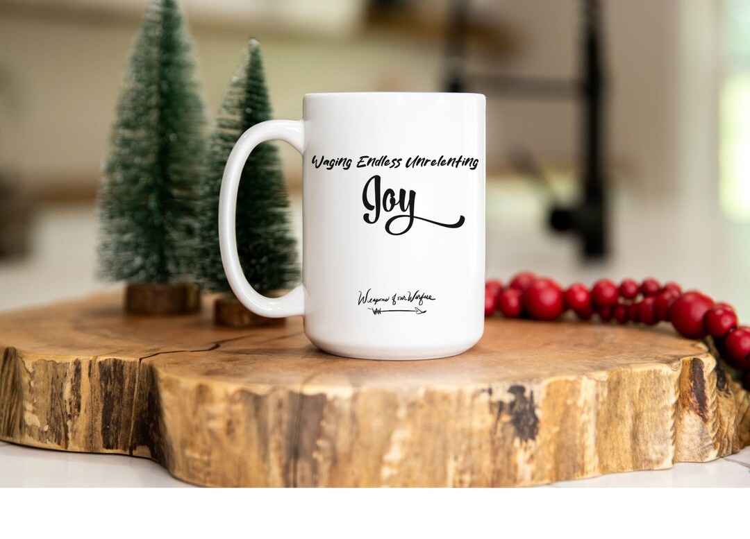 Waging Unrelenting Endless, Fruit of the Spirit, Ceramic Mug, Large ...