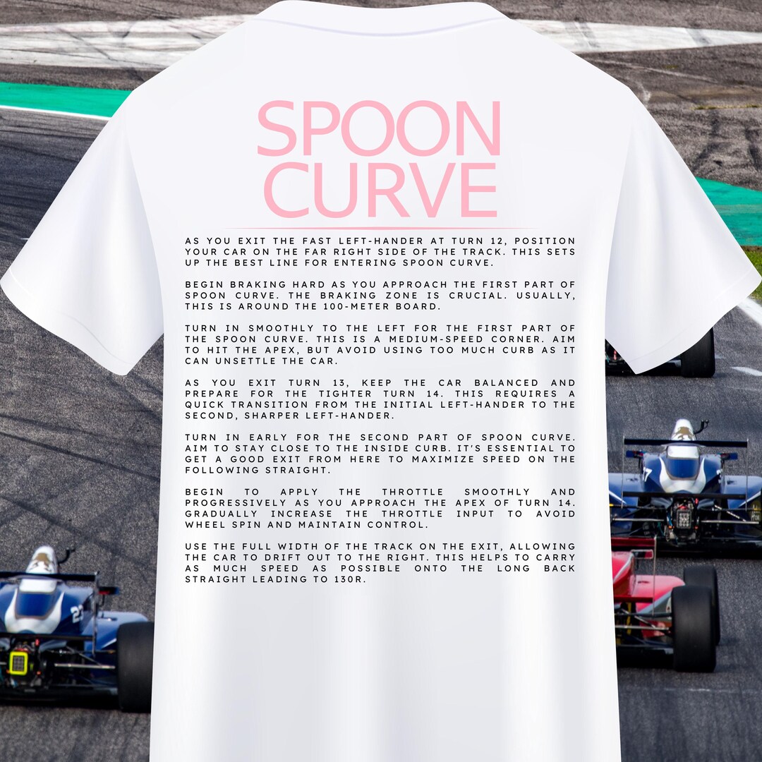 F1 Suzuka Spoon Curve T-shirt | Japanese Racing Tee - Etsy