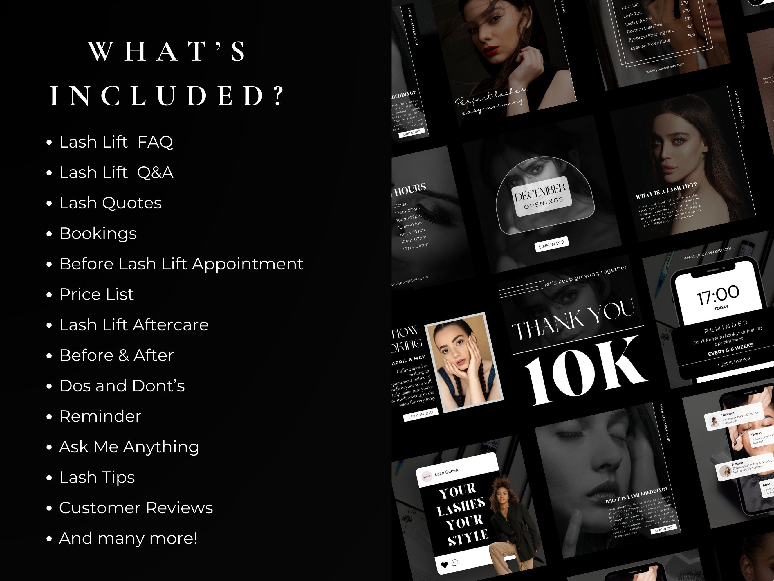 100 Lash Lift Instagram Posts, LVL Instagram Post, Lash Lift Instagram ...