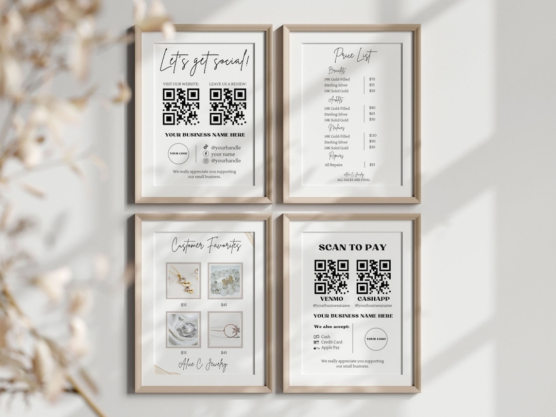 Permanent Jewelry Sign, Permanent Jewelry Price List Sign, Permanent ...