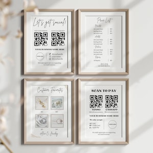 Permanent Jewelry Sign Bundle, Permanent Jewelry Price List Sign ...