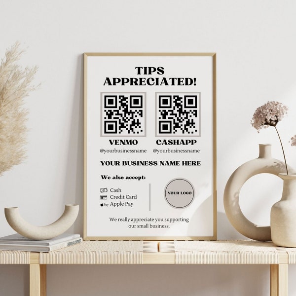 Tips Are Appreciated Printable - Etsy