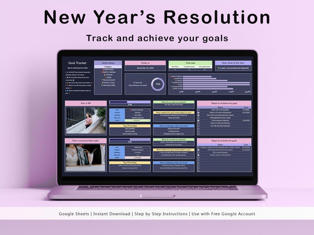 Planilha de metas Planilha de metas simples Planilha de metas Modo ...