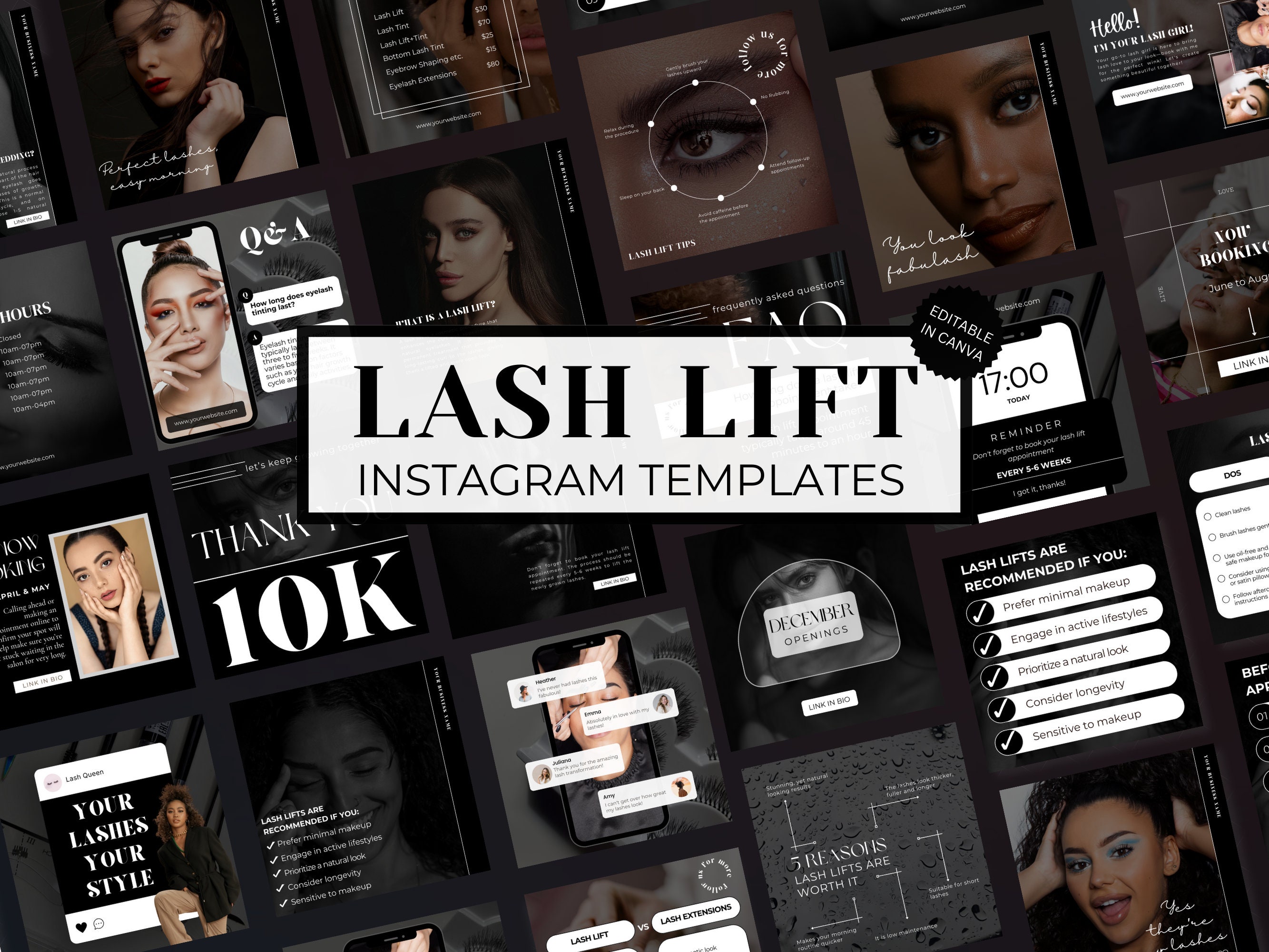 100 Lash Lift Instagram Posts, LVL Instagram Post, Lash Lift Instagram ...