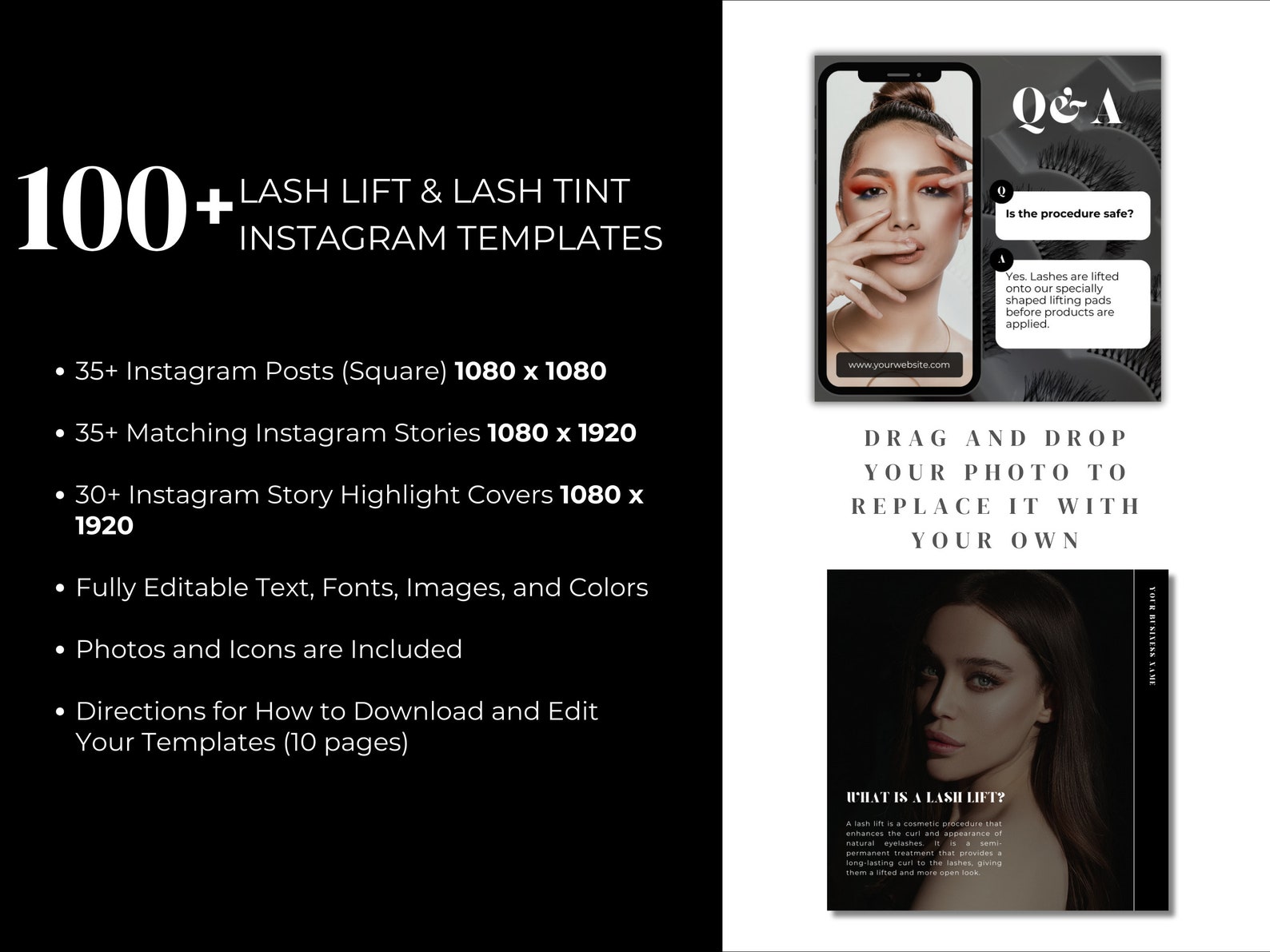 100 Lash Lift Instagram Posts, LVL Instagram Post, Lash Lift Instagram ...