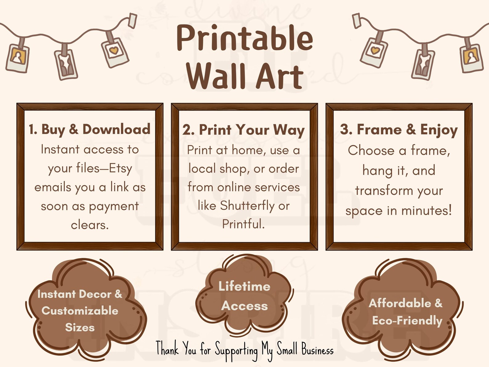 Strong Body, Calm Mind, Nourished Soul Digital Printable Wall Art ...