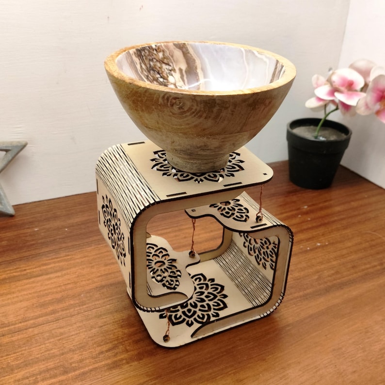 Floating Tealight Shelf SVG | Levitating Candle Display | 3D Illusion ...
