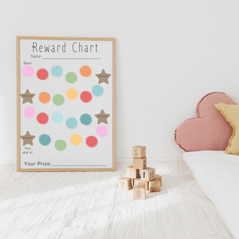 Reward Chart, Printable Reward Chart, Toddler Reward Chart, Kids ...
