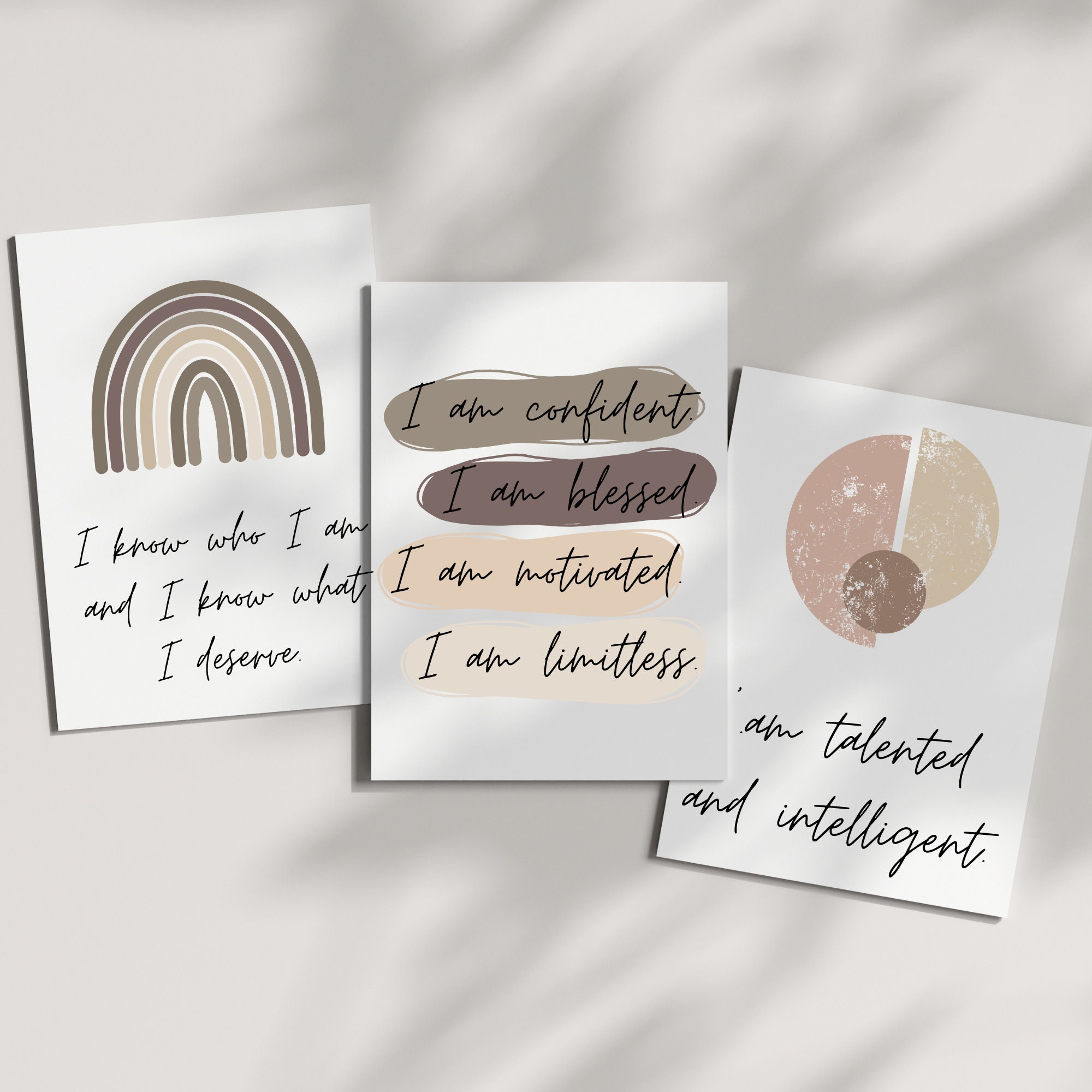 Daily Affirmation Cards, Printable Affirmations, Motivational Cards ...
