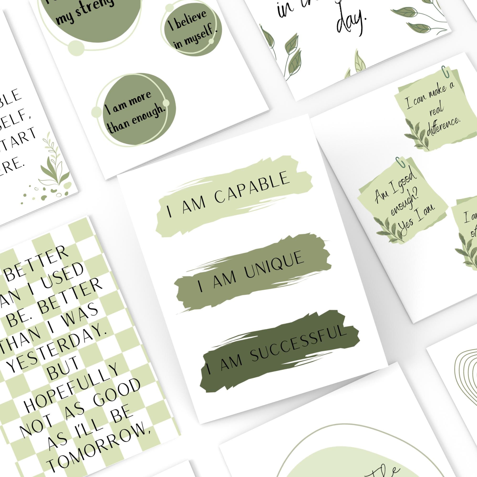 Daily Affirmation Cards, Printable Affirmations, Motivational Cards ...