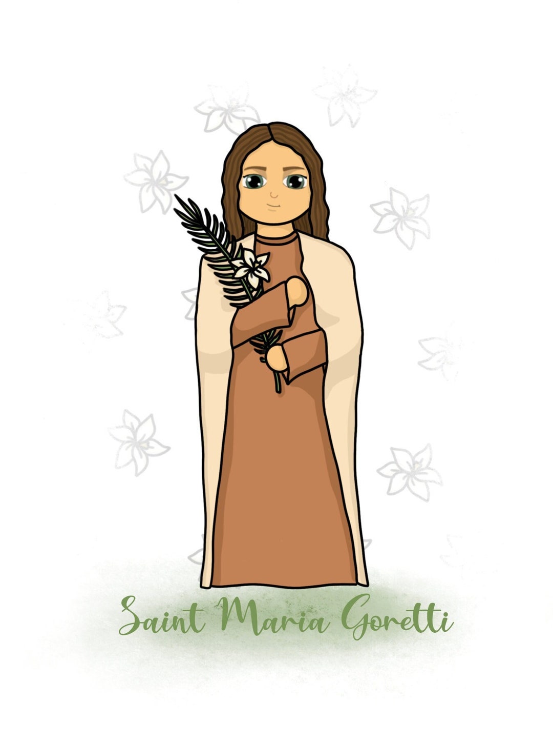 Custom Saint Print Female Saints - Etsy