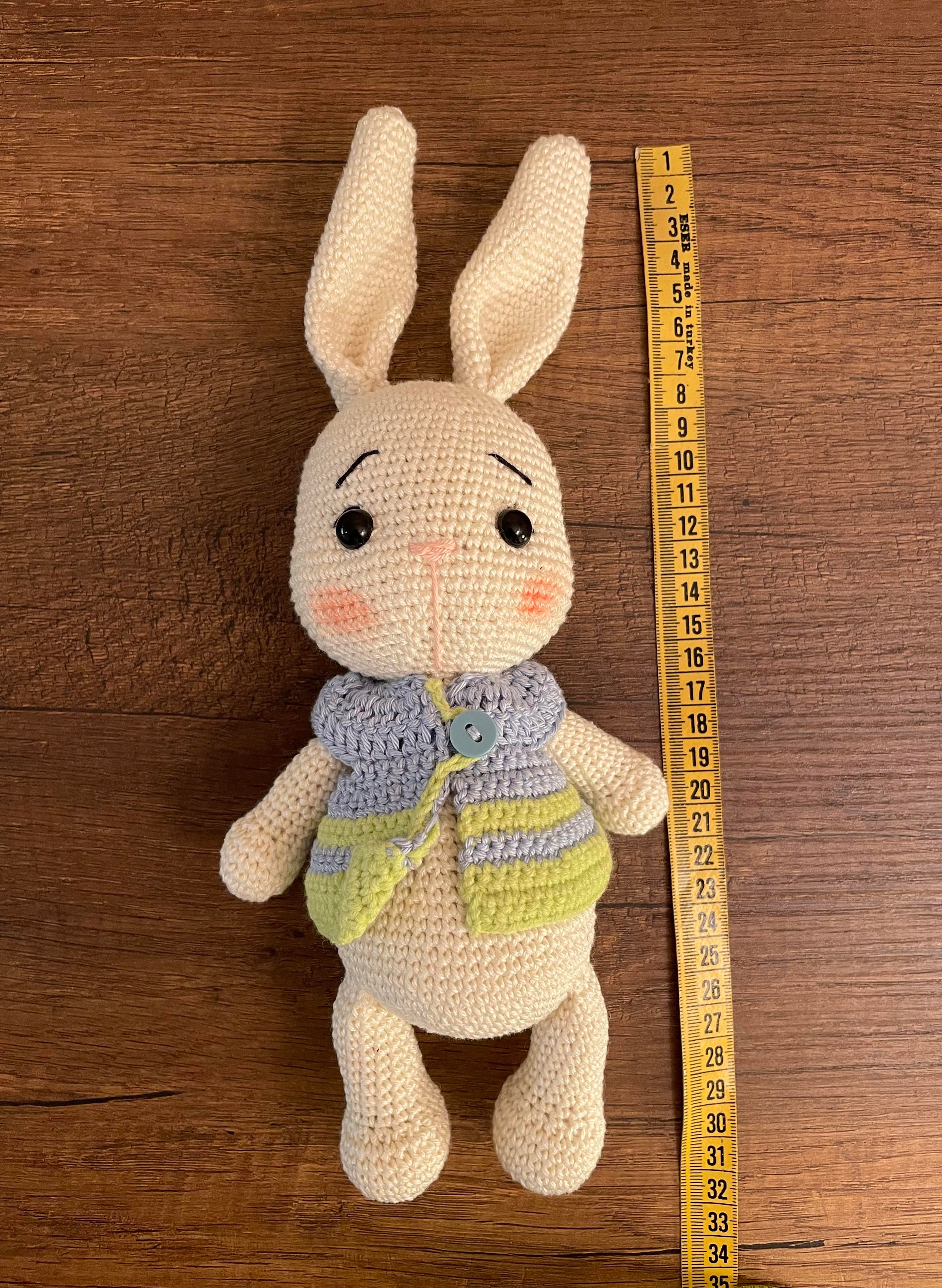 Amigurumi Crochet Pattern Bunny Cute Amigurumi Rabbit Handmade Bunny ...