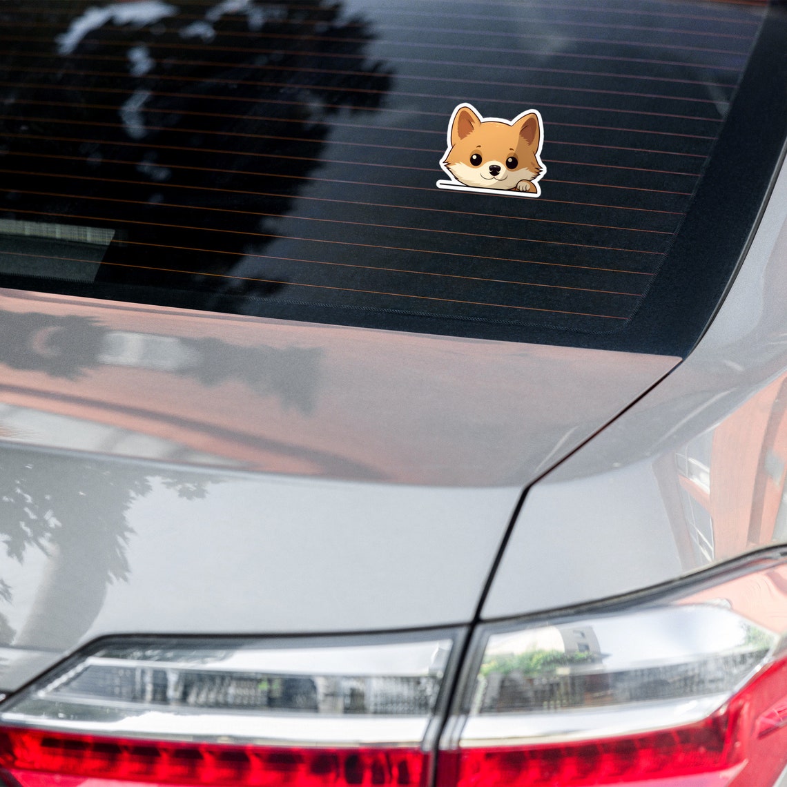 Shiba Peeking Sticker Cut File, Shiba Inu, Peeking Dog Sticker SVG PNG ...