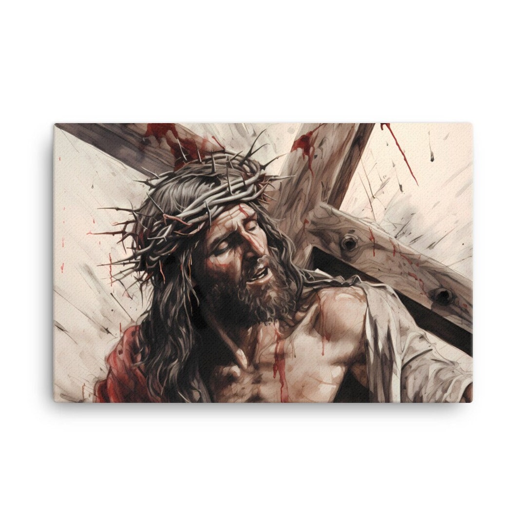 Christian Wall Art Jesus Painting Jesus Inspired Canvas Print ...