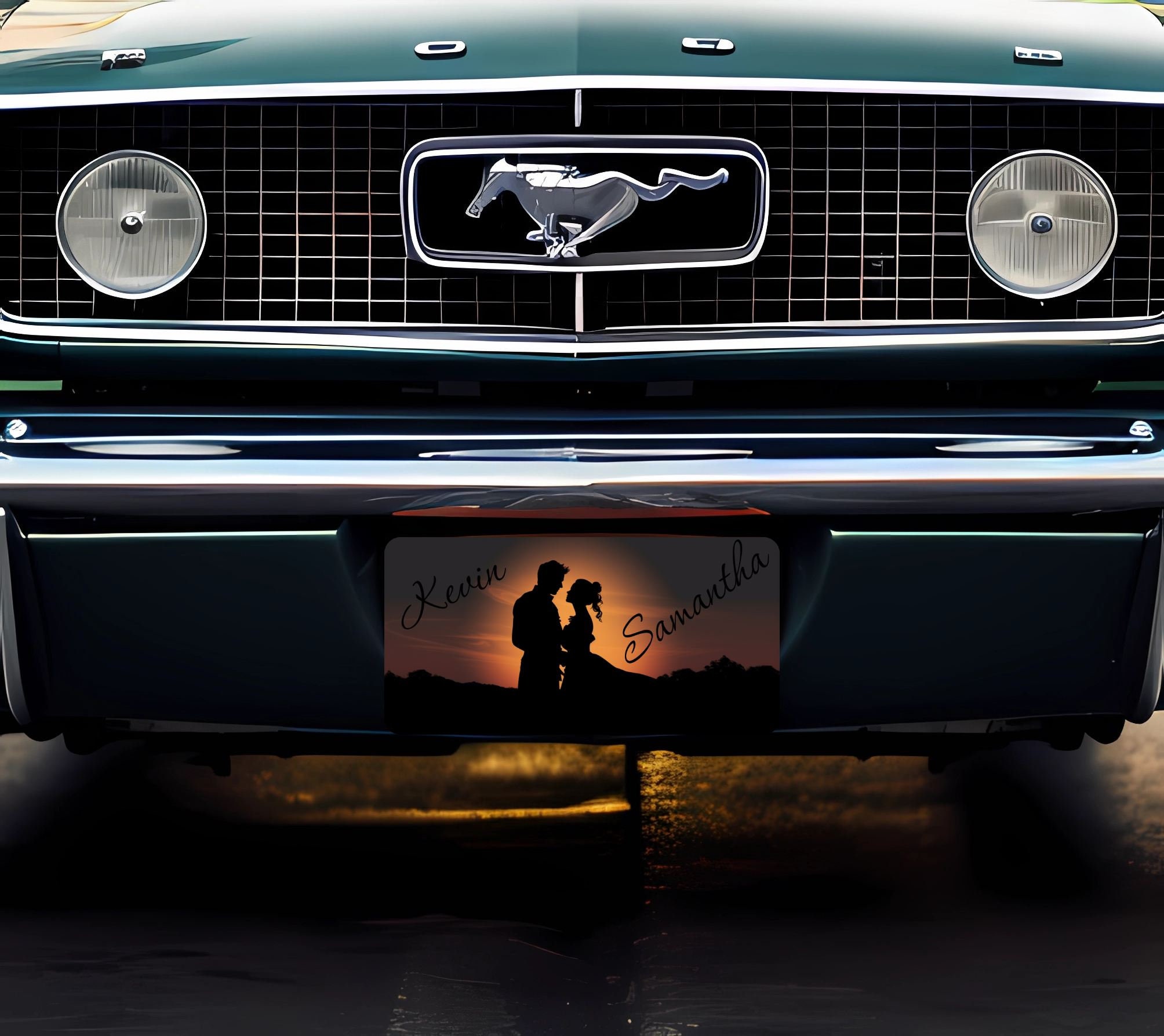 Couples License Plate PNG Custom Front License Plate Personalized ...