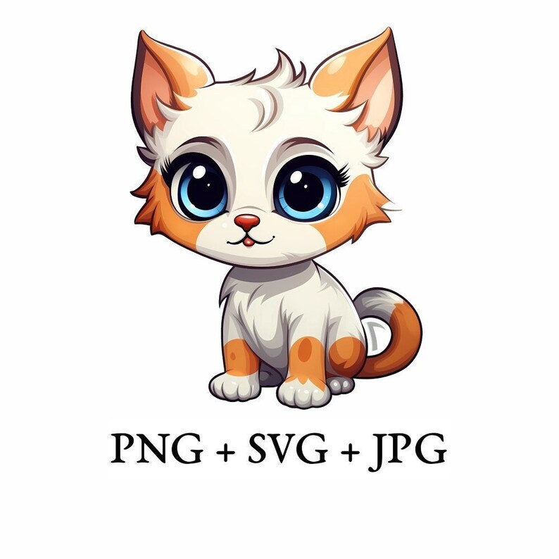 Cute Kitty SVG Cute Cat SVG PNG, Cat Cut File, Instant Digital Download ...