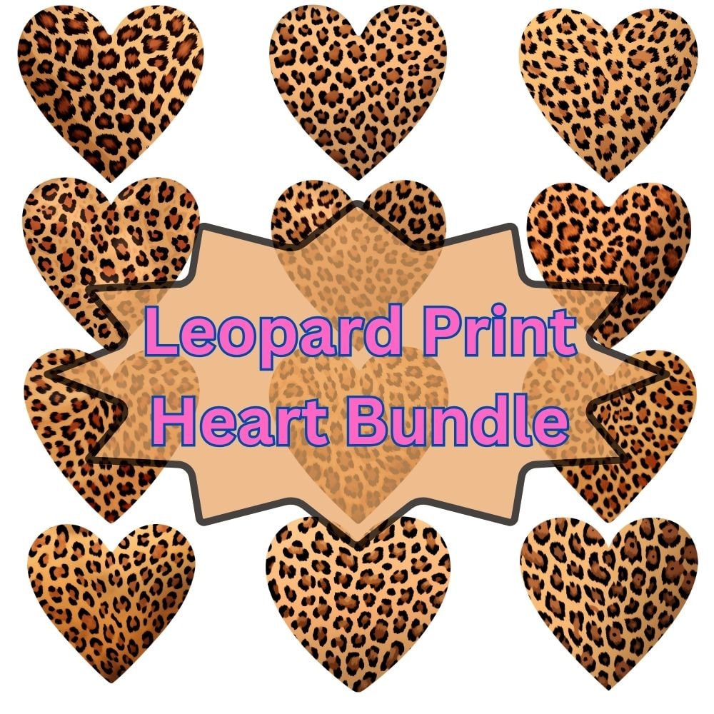 Leopard Heart PNG Leopard Heartsvg Valentines Days SVG Leopard Spots ...