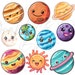 Outer Space Clipart Set (17), High Quality Transparent PNG Planets ...