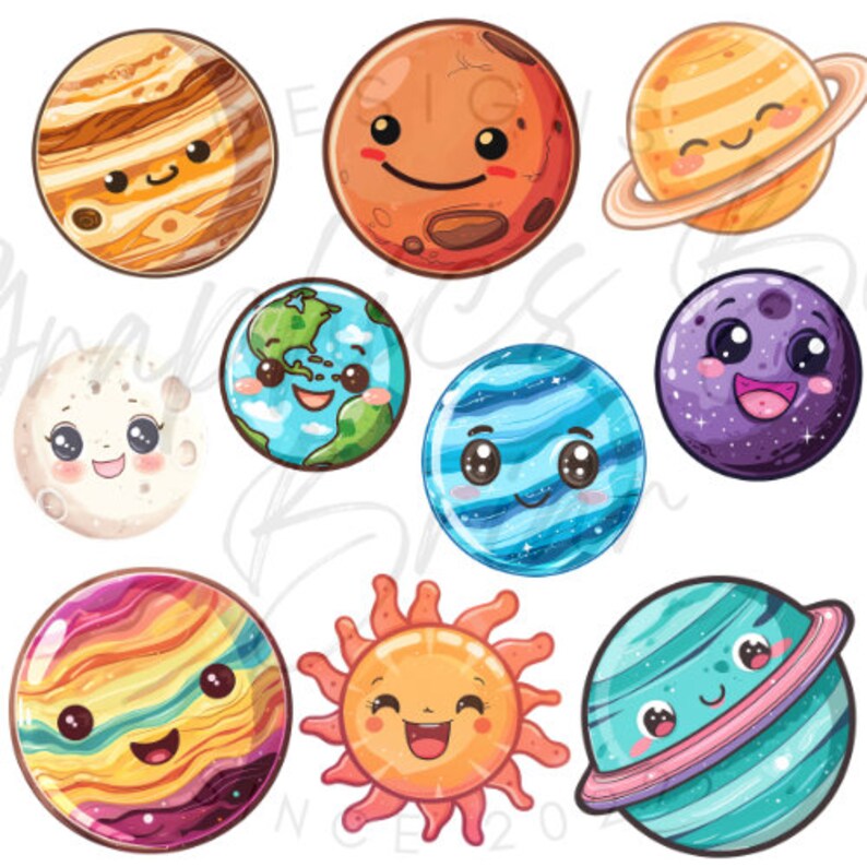 Outer Space Clipart Set (17), High Quality Transparent PNG Planets ...