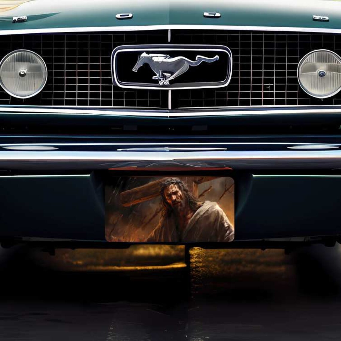 Christian Front License Plate PNG Jesus Religious Saved Digital ...