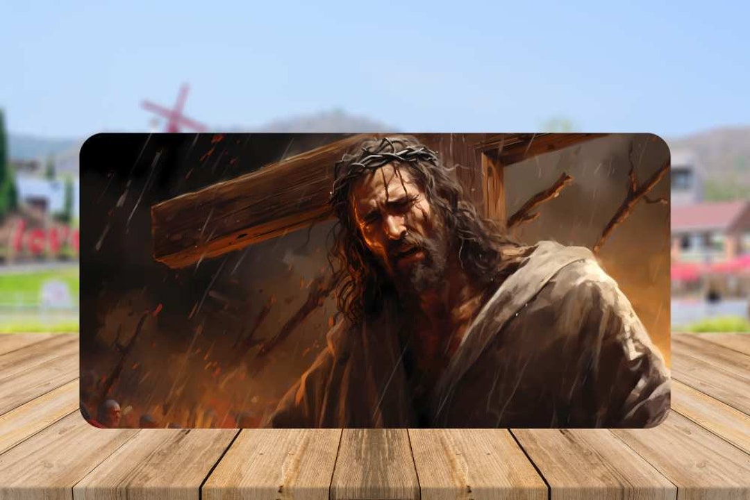 Christian Front License Plate PNG Jesus Religious Saved Digital ...