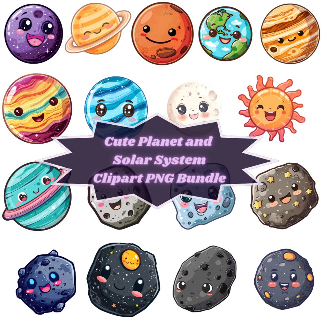 Outer Space Clipart Set (17), High Quality Transparent PNG Planets ...