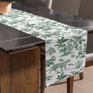 Leopard Table Runner | Safari Toile Table Decor | Jungle Themed Table ...