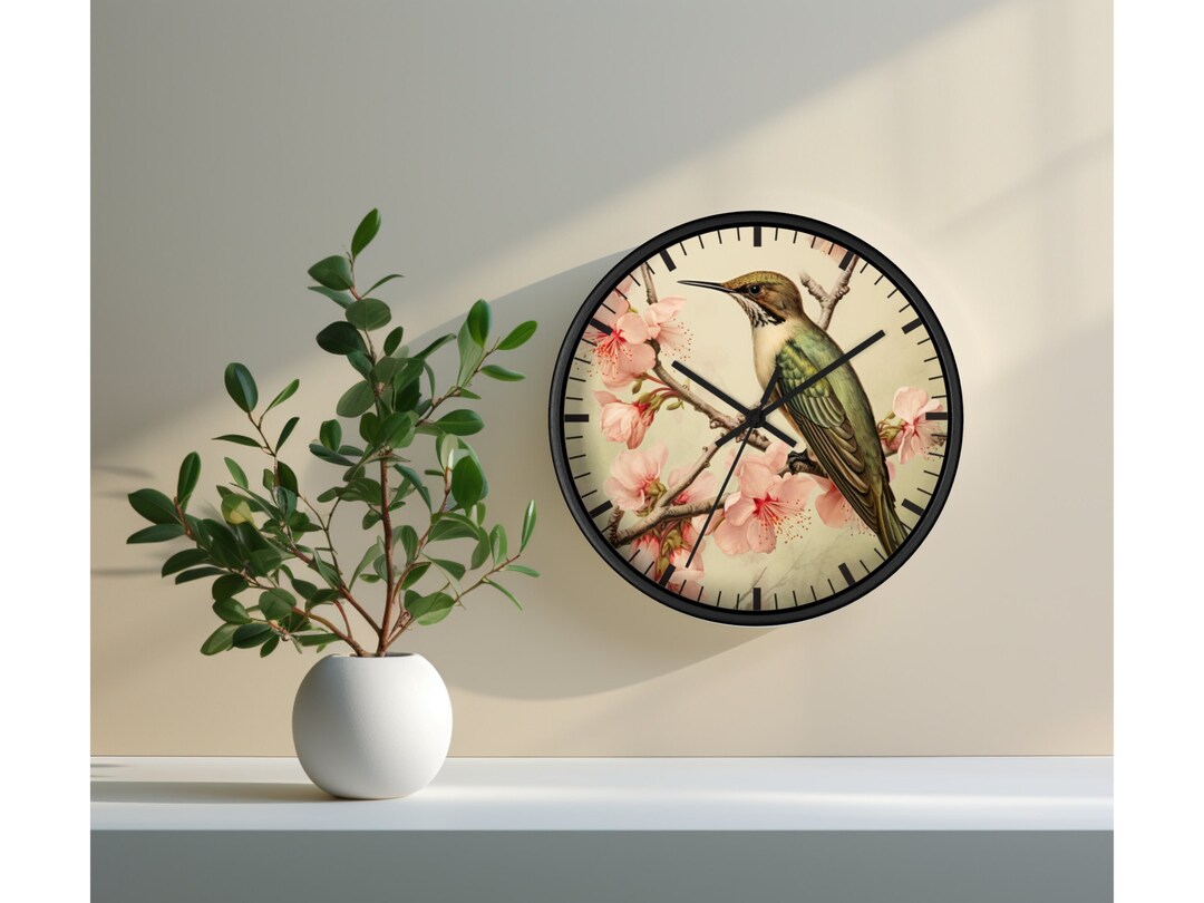 Hummingbird Wall Clock | Bird Lover Clock | Nature Clock | Gift for ...