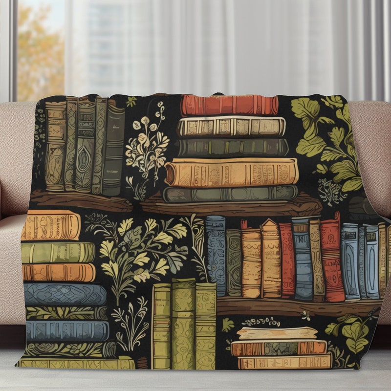 Library Blanket - Etsy