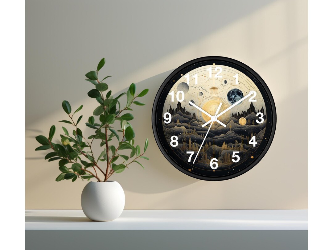 Nature Clock | Sun and Moon Clock | Moon Phases Clock | Astrological ...