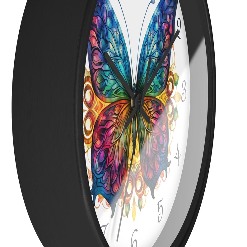 Butterfly Wall Clock Butterfly Clock Gift Butterfly Wall Decor Nursery ...