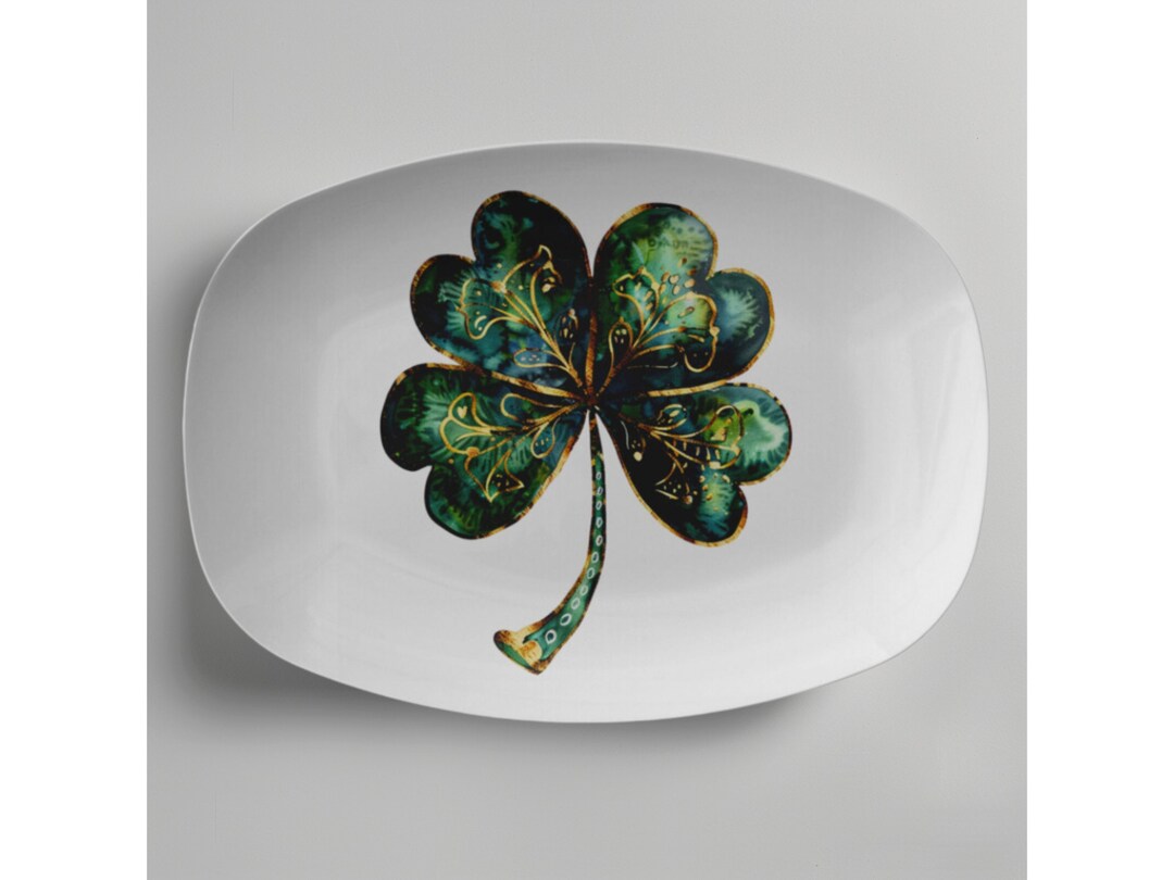 Shamrock Platter | Happy St Patrick’s Day Dinner Plate | Saint Patrick ...