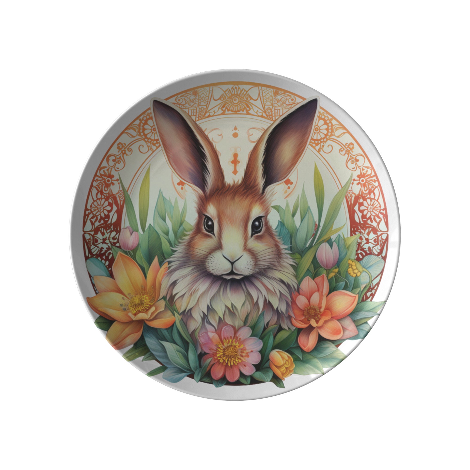 Easter Plates Set | Easter Dinnerware | Easter Bunny Plate | Easter ...