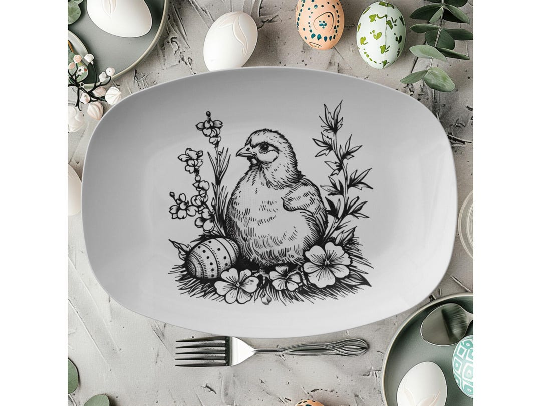 Farmhouse Platter | Easter Platter | Spring Themed Serving Platter ...
